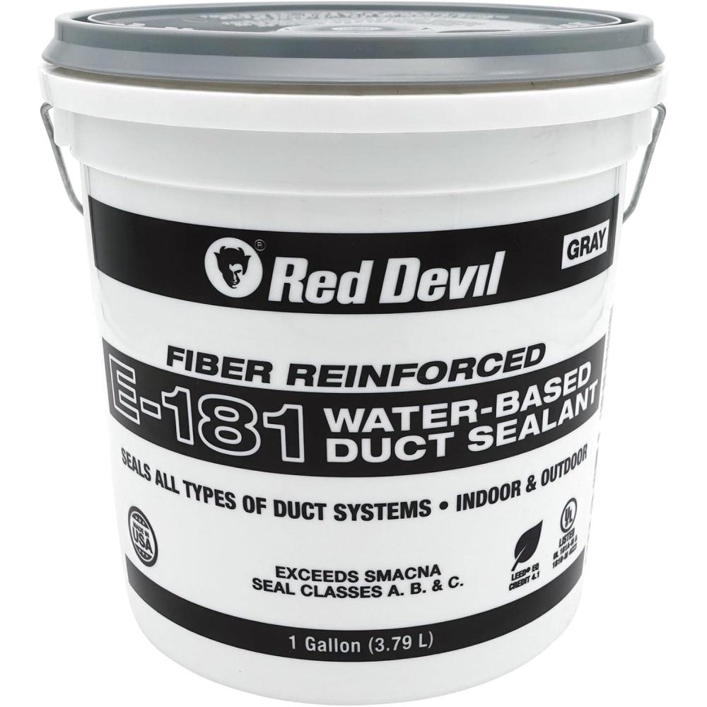 Red Devil 0841EX E-181 Duct Seal, Fiber Reinforced Water Based Duct ...